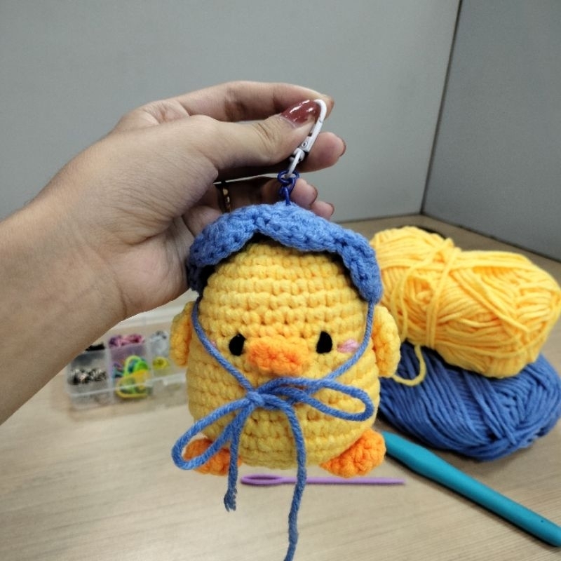 Jual duck crochet // amigurumi duck // gantungan kunci bebek // duck ...