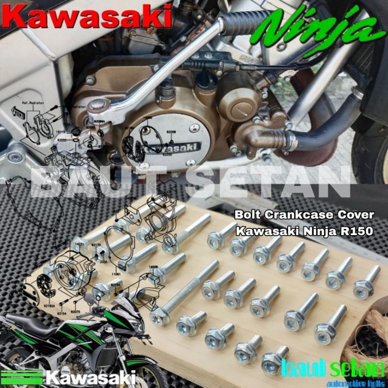 Jual Baut Crankcase Mesin Kawasaki Ninja 150 R (Mode Dua Kunci ...