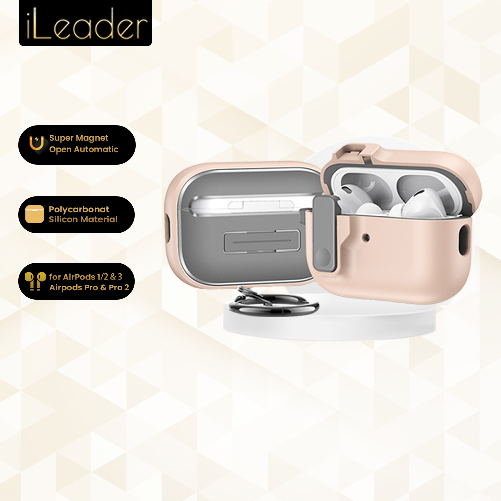Jual iLeader Airpods 4 Magnetic Lock Case Automatic Open Case for Airpods 1 2 3 Pro Pro 2 ...