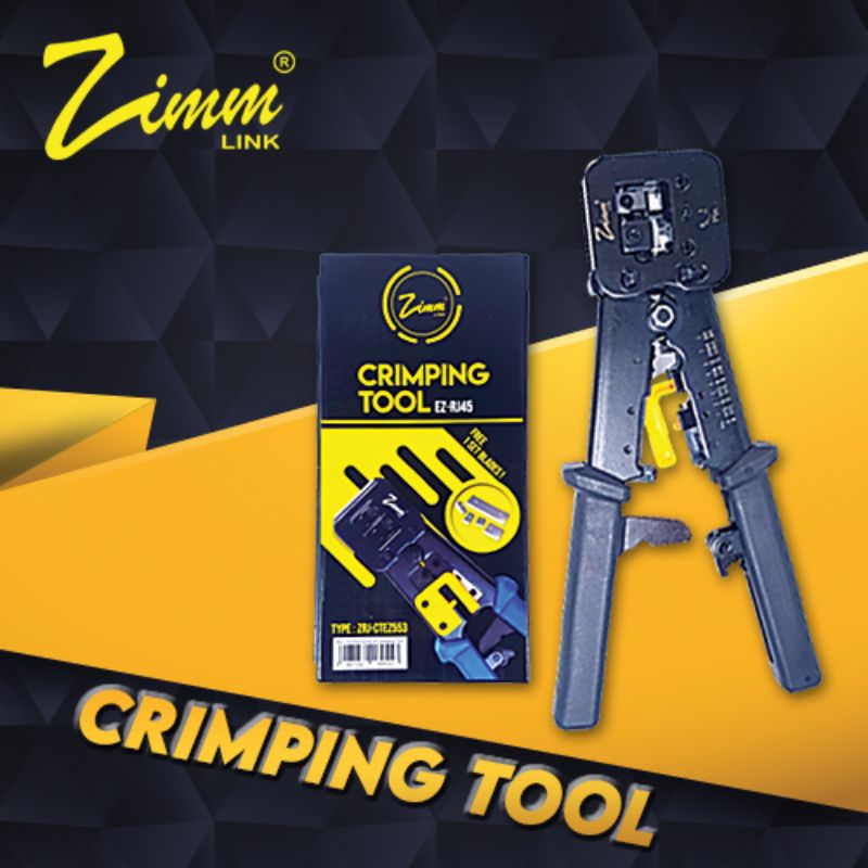 Jual Tang Crimping RJ45 EZ ZIMMLINK & TOOLS ANTI GAGAL | Shopee Indonesia