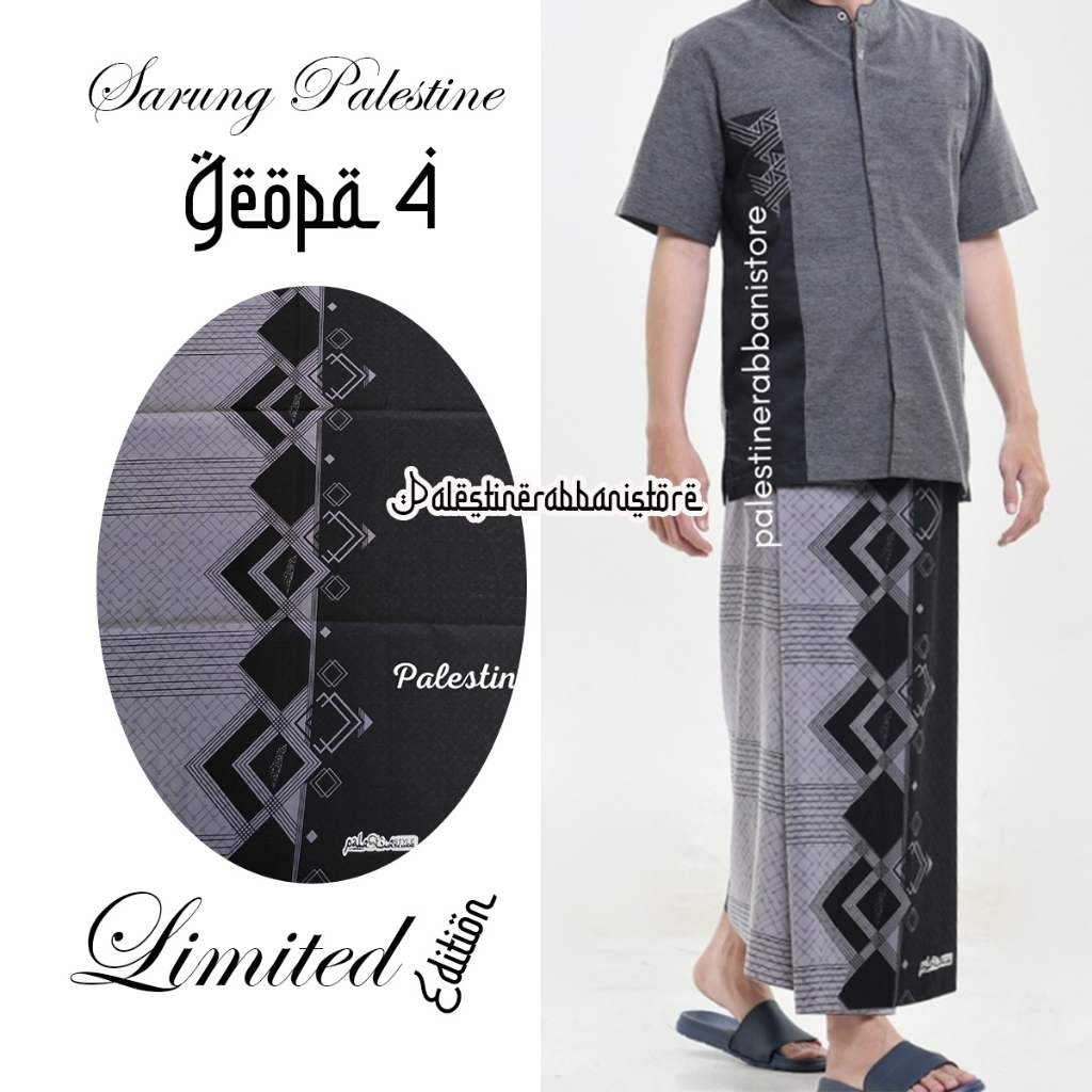 Jual Rabbani Sarung Palestine Palestina Style Model Terbaru Hitam Putih ...