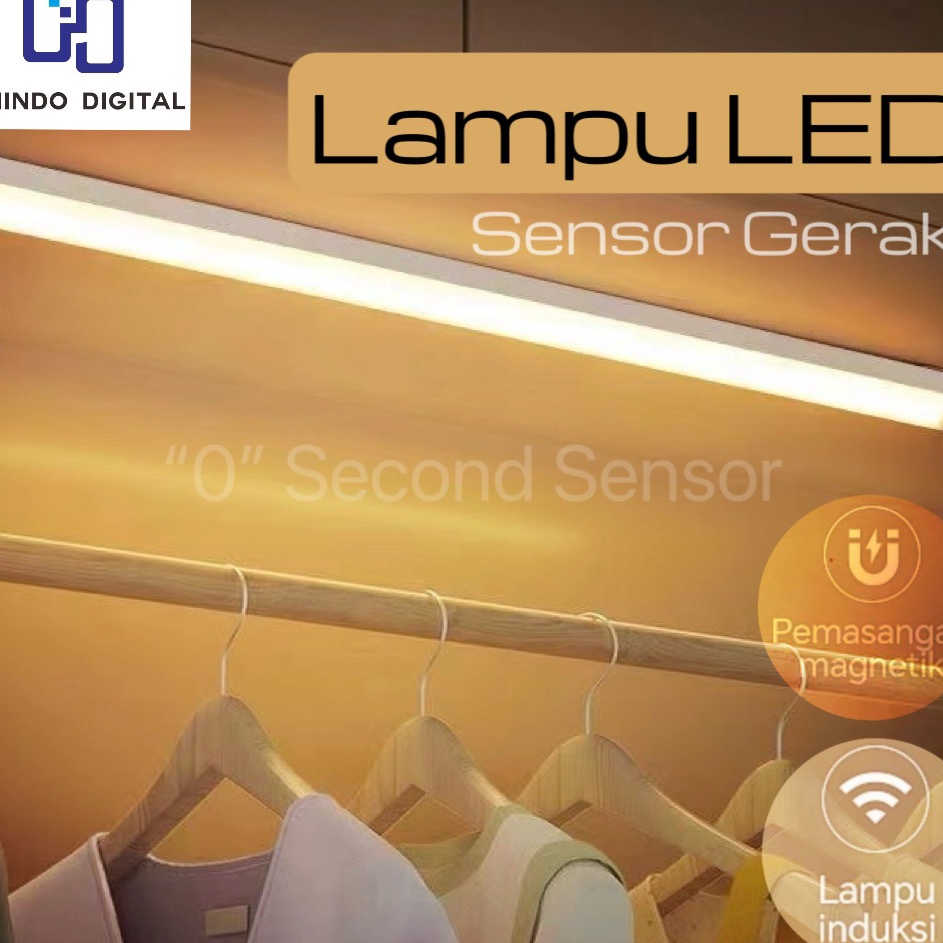 Jual Lampu Sensor Gerak Magnetic Motion Sensor Lampu Stick Panjang ...