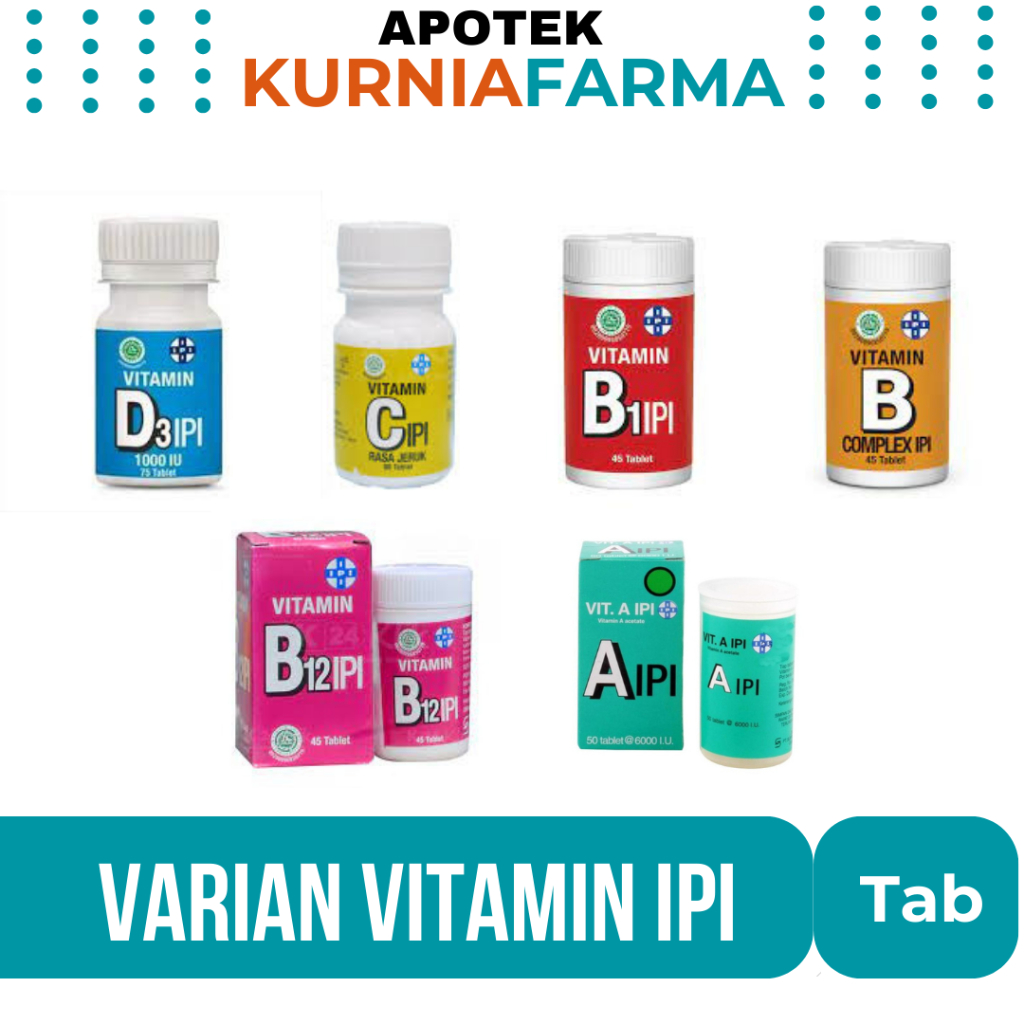 Jual Vitamin IPI All Varian D3 1000/B Complex/ C ipi/B1 ipi/B 12 ipi/A ... Jual Vitamin IPI All Varian D3 1000/B Complex/ C ipi/B1 ipi/B 12 ipi/A ...