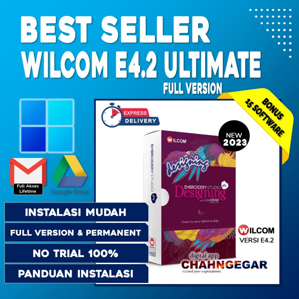 Jual Wilcom E4.2 Full Permanen Software Design Bordir - 1 PC | Shopee ...