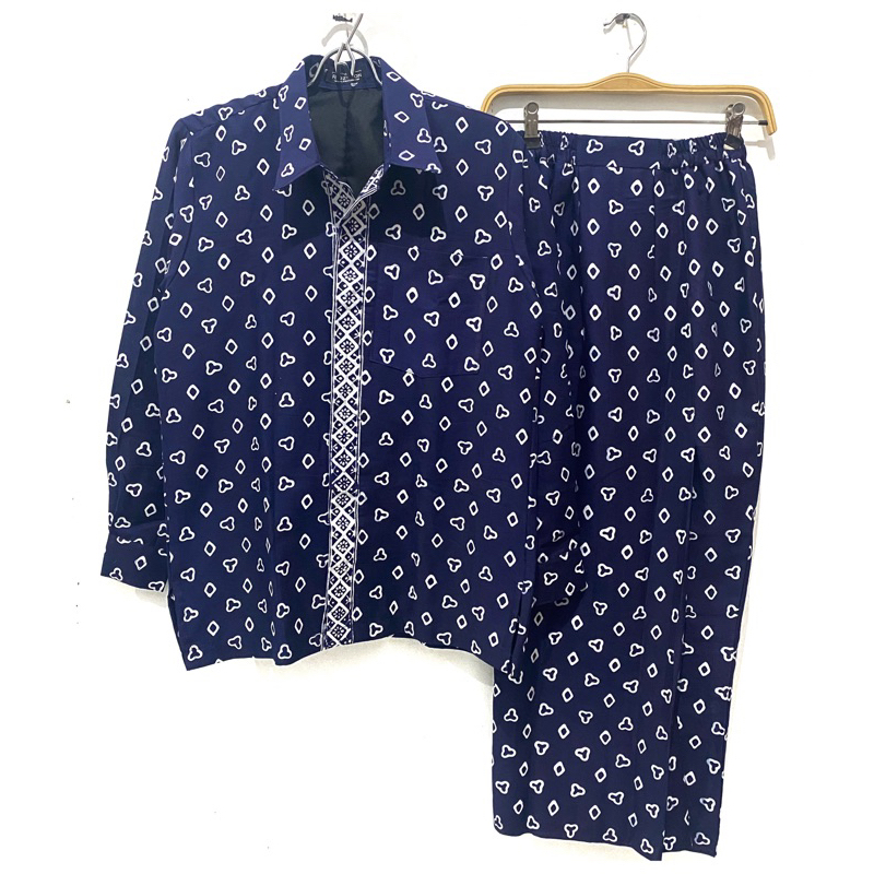 Jual Kebaya Kutubaru Tunik Bunga Navy/Baju Kondangan Vintage SizePlus ...