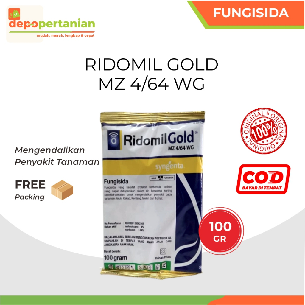 Jual Depo Pertanian - Ridomil Gold 100gr Fungisida Sistemik Obat ...