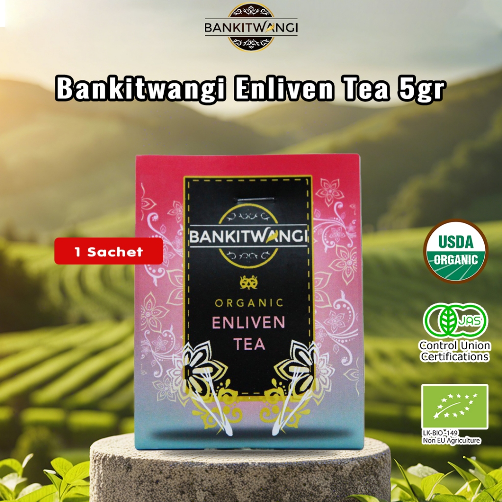 Jual Bankitwangi Organic Enliven Tea 3gr - Kemasan Sachet | Shopee ...