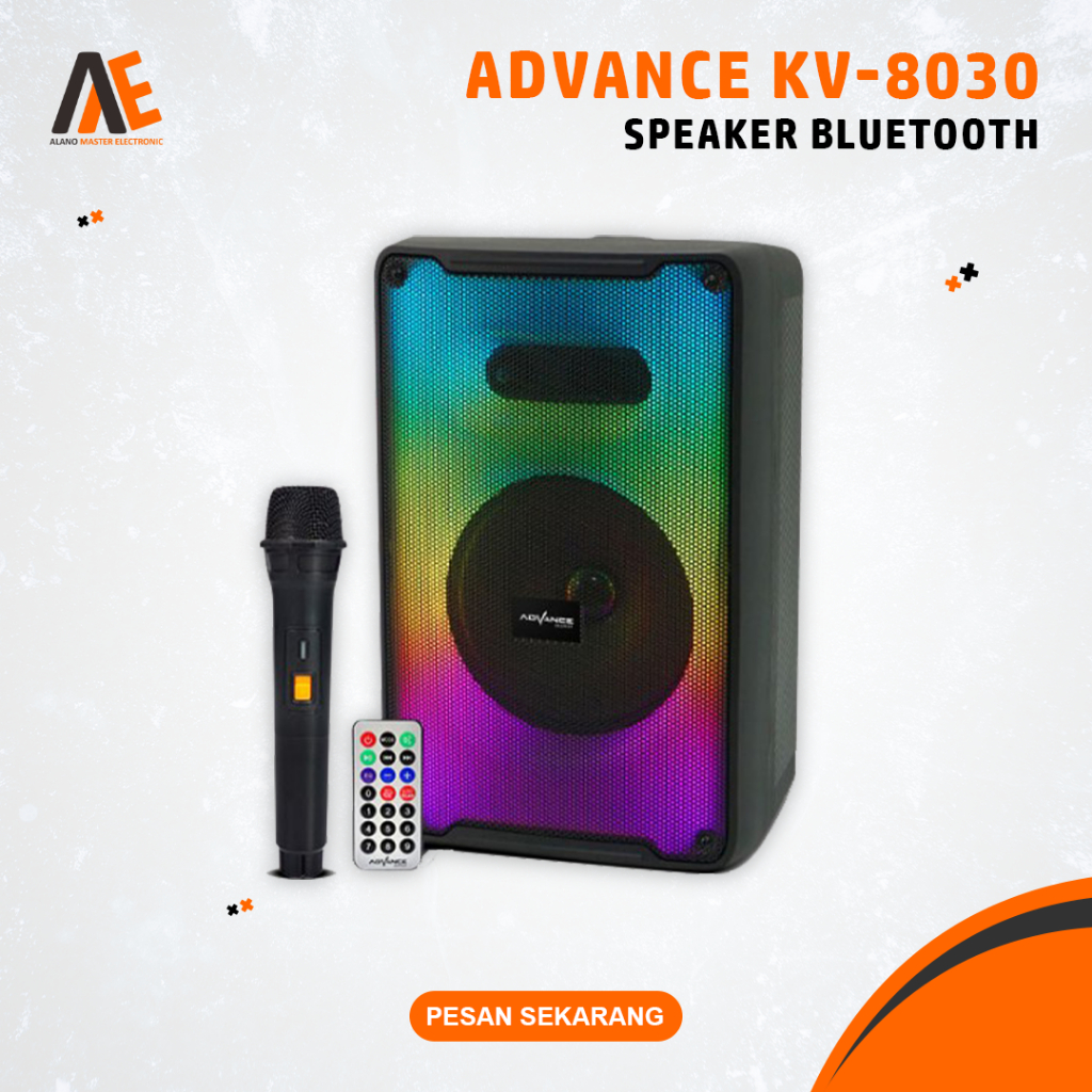Jual Speaker Aktif Bluetooth Advance KV-8030 Karaoke Komputer PC Laptop HP | Shopee Indonesia