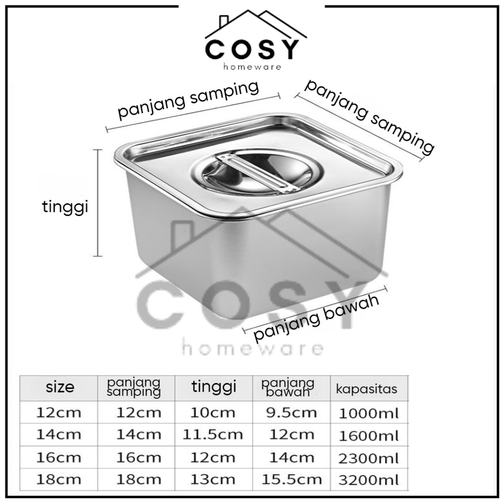 Jual COSY Knock Box Wadah Container/Kontainer Tempat Penyimpanan ...