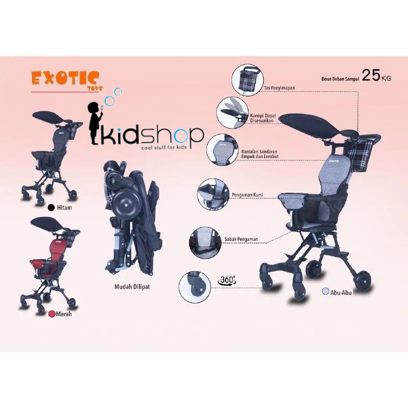Jual [KID] SEPEDA BAYI KERETA DORONG MAGIC STROLLER MICRO STROLLER ...
