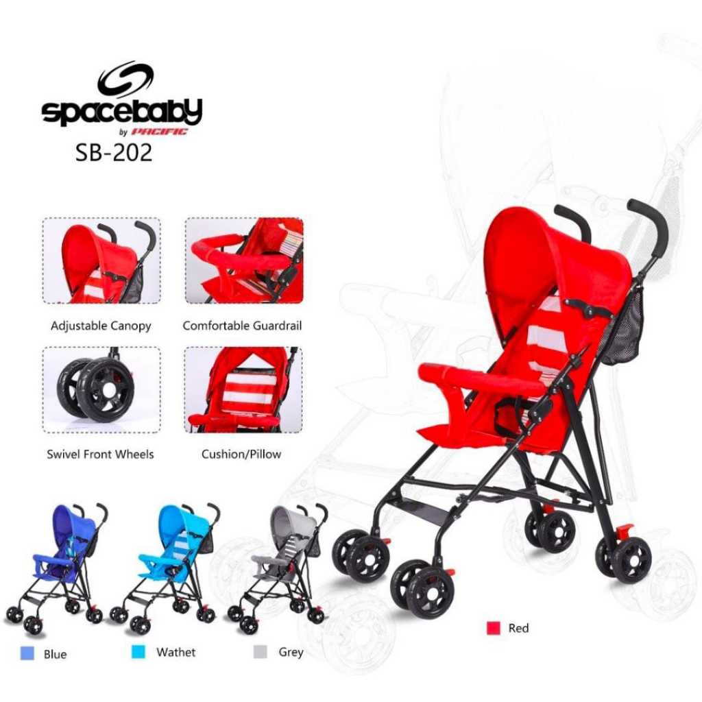 Jual Space Baby BABY STROLLER KERETA BAYI 202 ORIGINAL BY PACIFIC ...