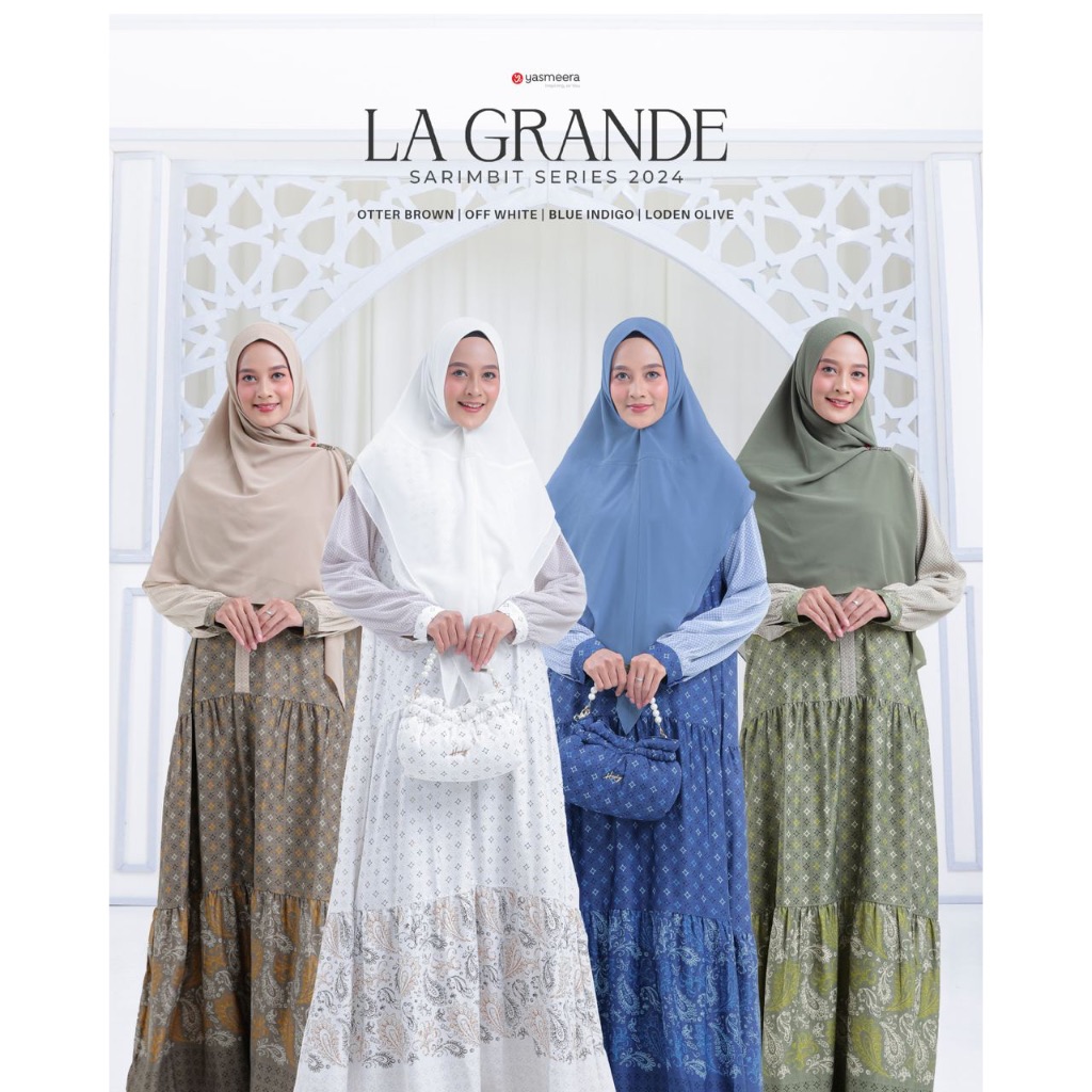 Jual SARIMBIT LA GRANDE DRESS ONLY bahan silk glossy mewah mix brukat ...