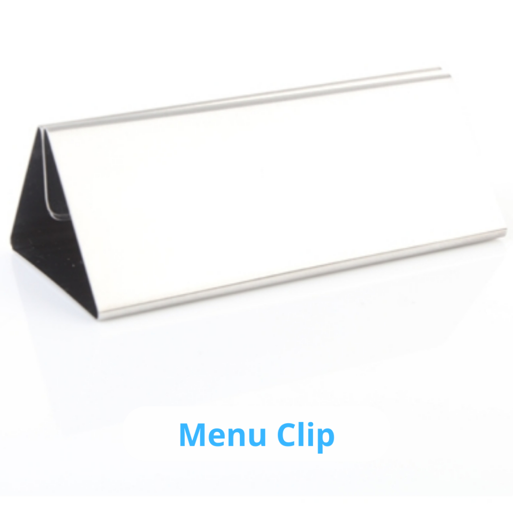Jual Menu Clip Stainless / Stand Menu / pajangan menu restoran cafe ...