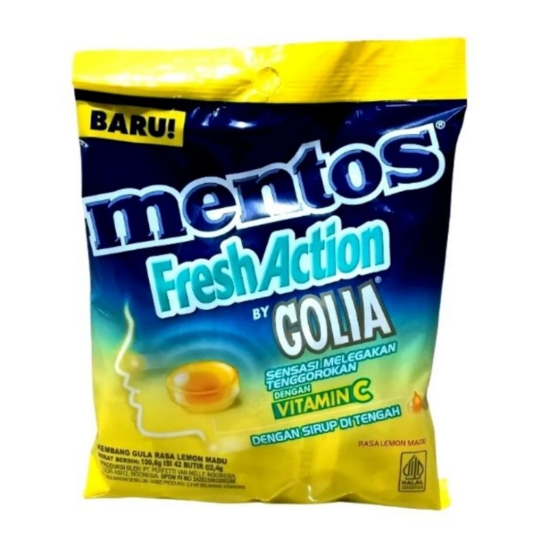 Jual Mentos Golia mint fruit mango taro plastik pak | Shopee Indonesia