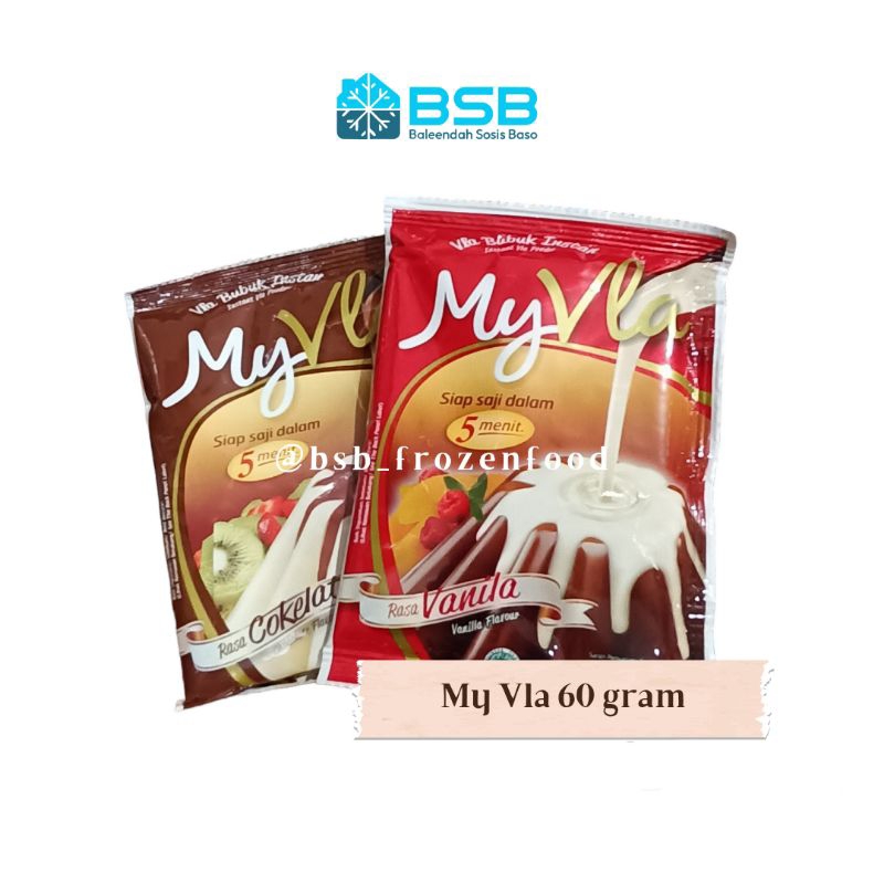Jual Nutrijell My Vla / Vla Bubuk Instan Kemasan Sachet Vanila / Coklat 63 gram | Shopee Indonesia