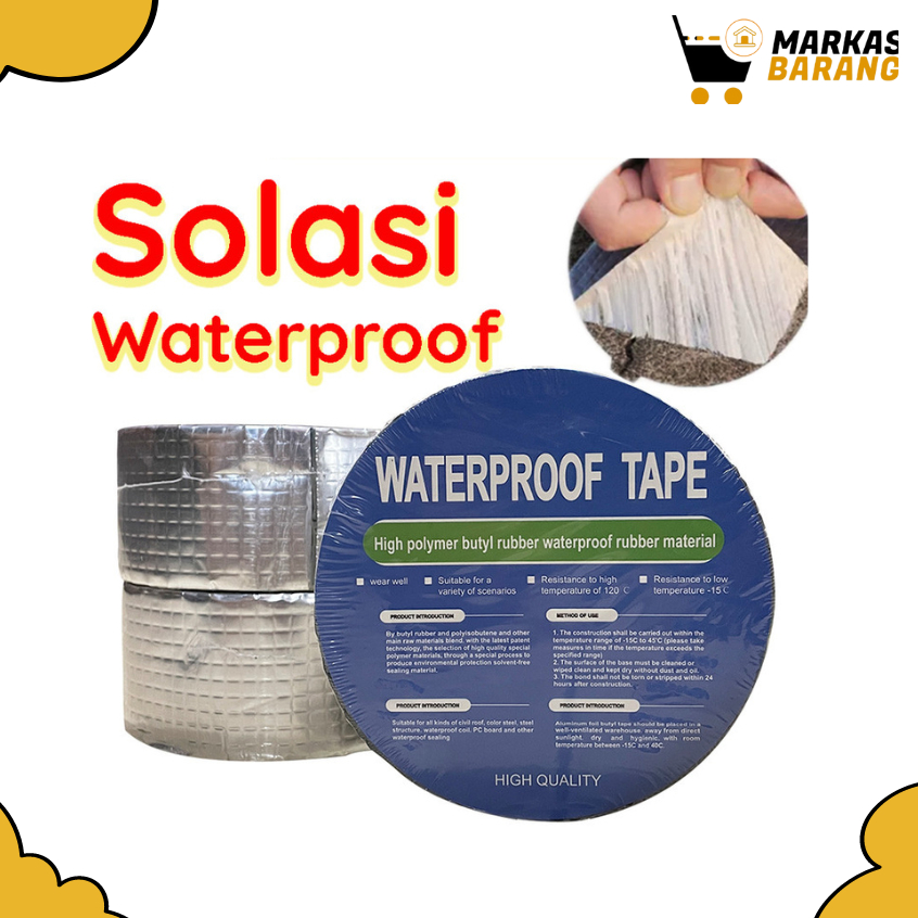 Jual Lakban Waterproof Anti Bocor/Isolasi Tape Waterproff 5cm | Shopee ...