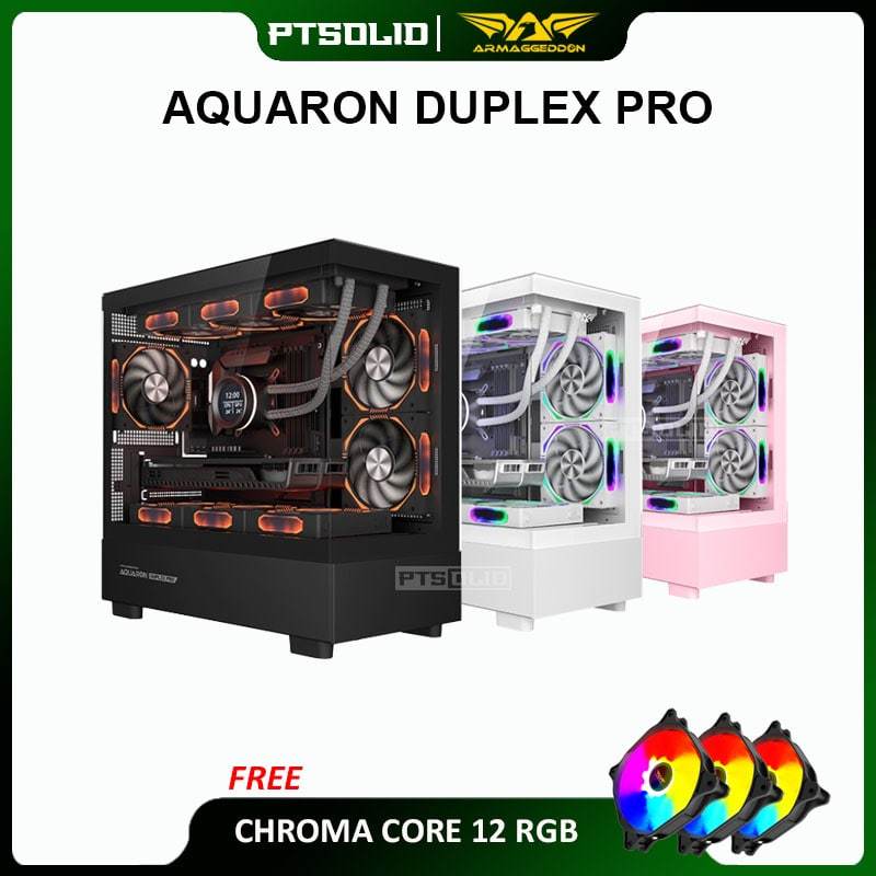 Jual Casing Gaming Rakitan Armaggeddon Aquaron DUPLEX PRO M-ATX ...