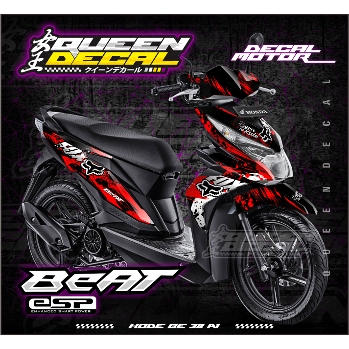 Jual Decal Stiker Motor Honda BEAT ESP 2017-2019 Decal FullBody - DECAL ...