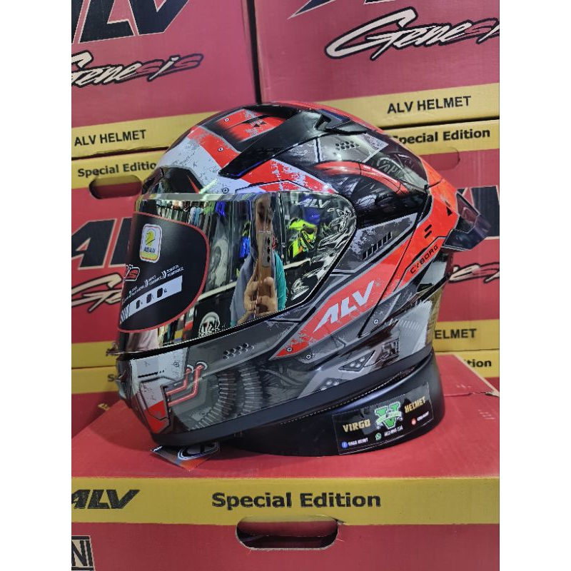 Jual Helm Couple Alv Motif Cyborg Alv Genesis Dan Ultron Pro SNI ...