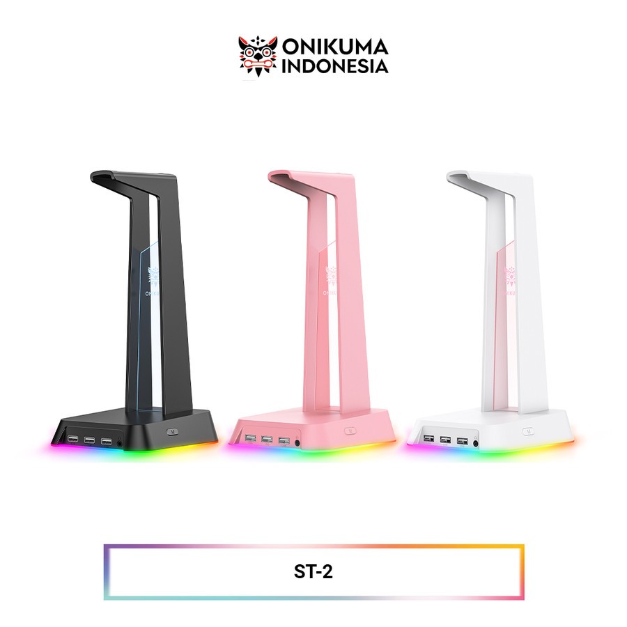 Jual ONIKUMA ST-2 Stand Heaphone RGB In 3 colors - Black | Shopee Indonesia