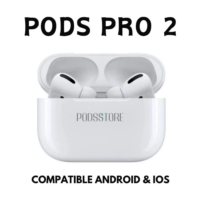 Jual Pods PRO 2 TWS earphones bluetooth wireless PUTIH | Shopee Indonesia