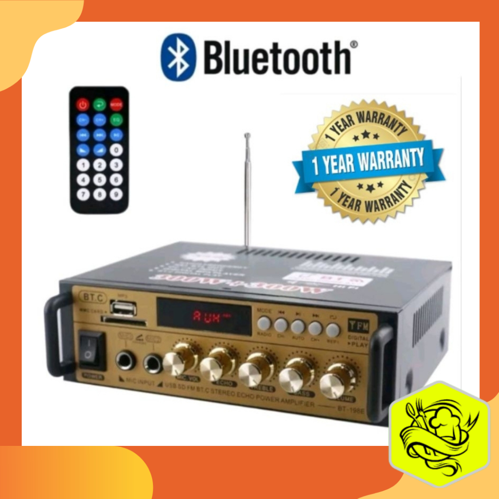 Jual Kerndy BT-198E ECHO Amplifier Karaoke Bluetoth Power Amplifier ...