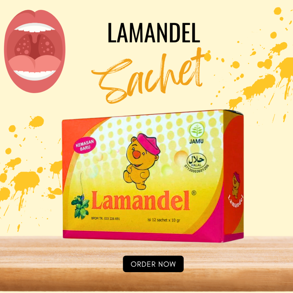 Jual Lamandel Obat Amandel Kemasan Kotak / Sachet Atasi Amandel, Radang ...