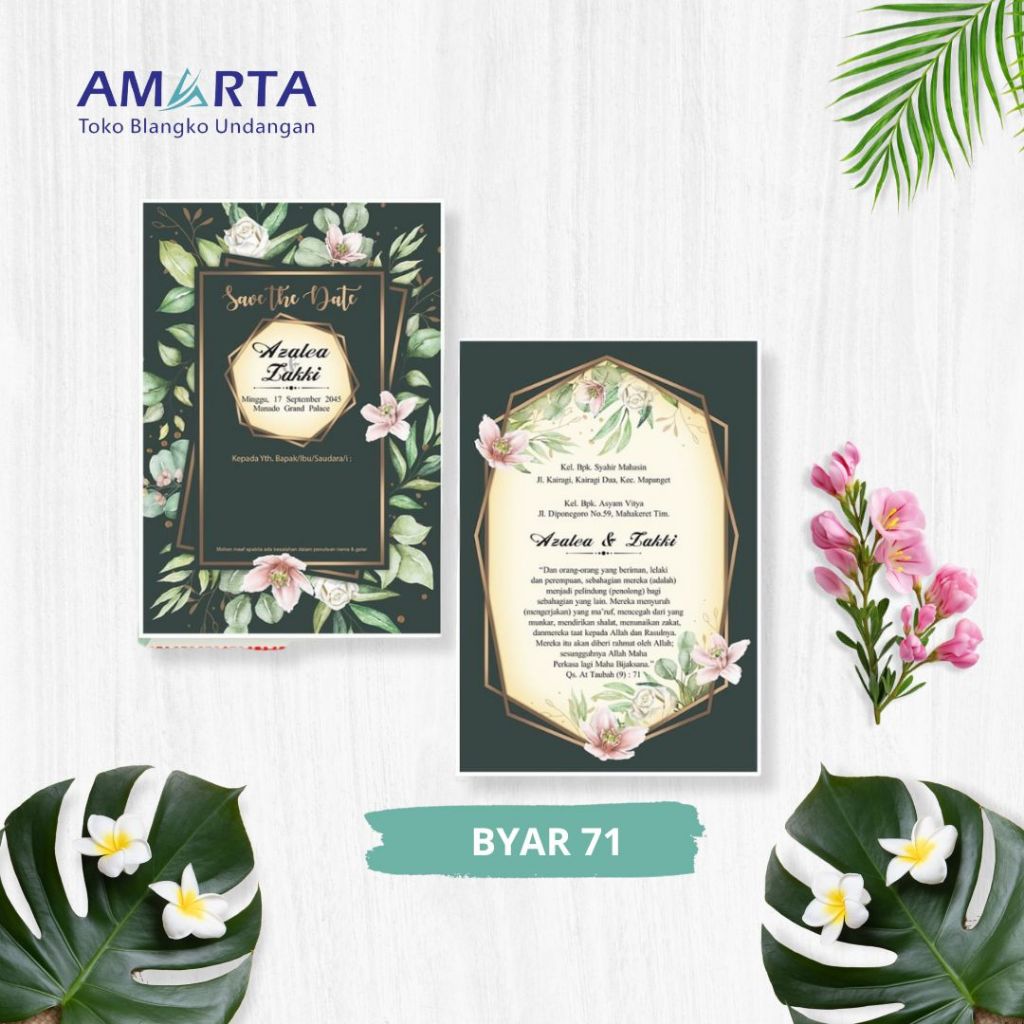 Jual Blangko Undangan Kosongan BYAR 71 Murah Harga GROSIR | Shopee ...