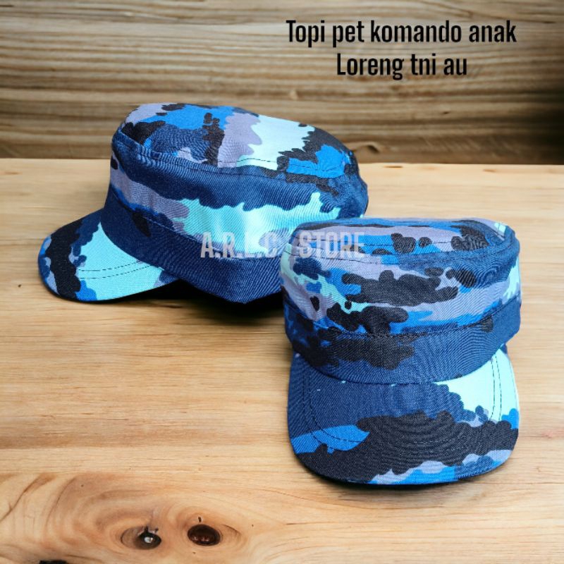 Jual topi pet komando anak loreng tni au kids army drill cotton ...