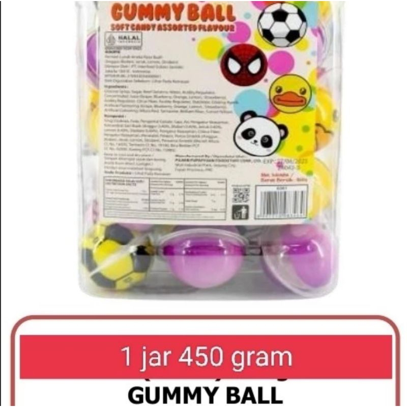 Jual gummy ball permen hoopie 450 gr per toples/permen lunak | Shopee ...