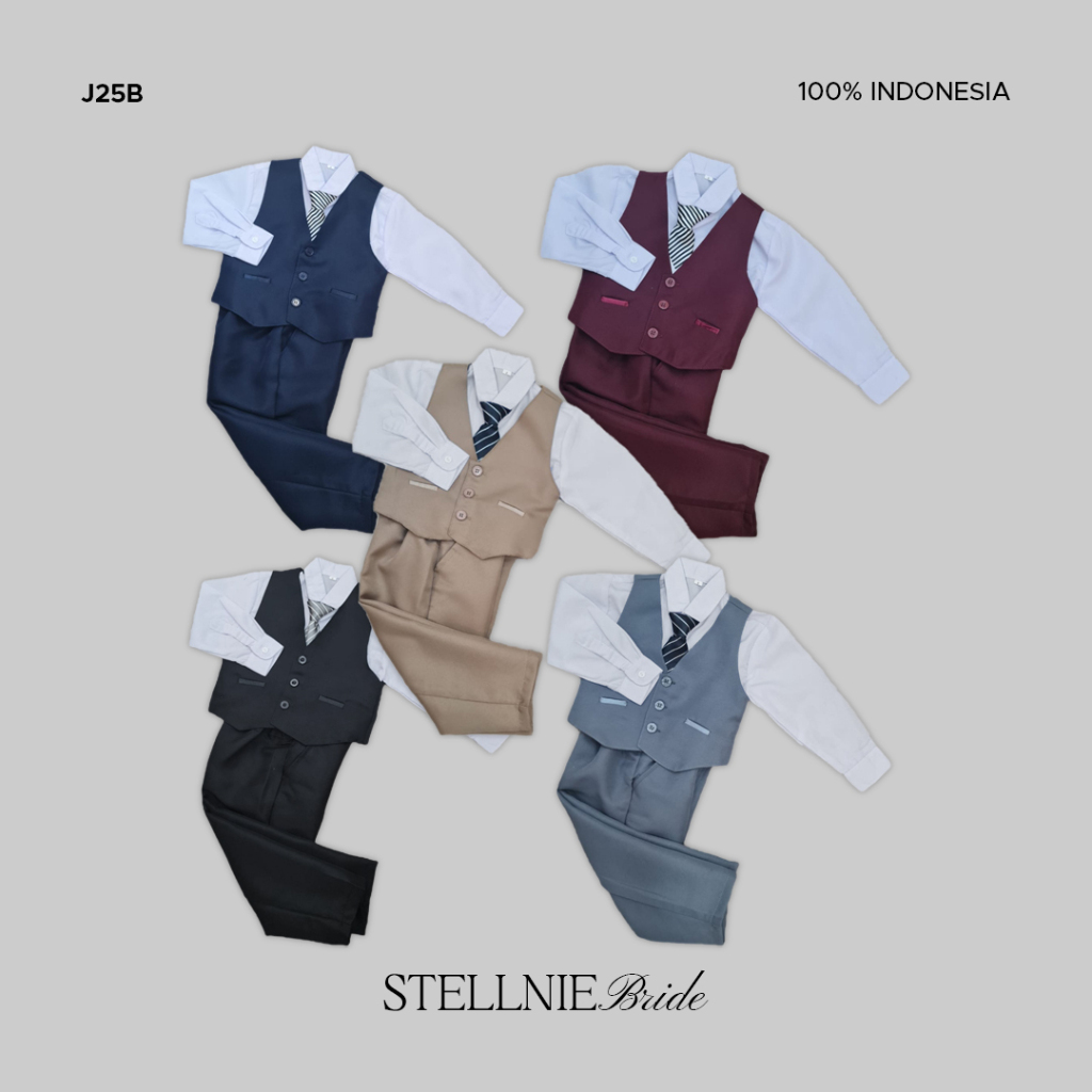 Jual Setelan Rompi/ Vest One Set Pesta Anak Usia 9Bln- 12 Tahun J25B ...