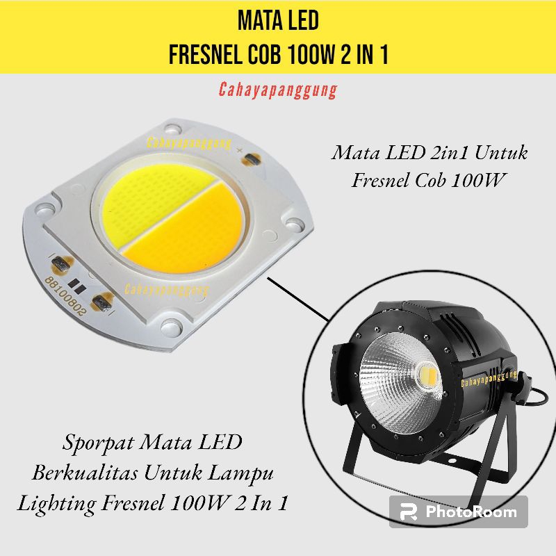 Jual Mata Led 100W Fresnel Cob 2In1 Sperpat Berkualitas | Shopee Indonesia