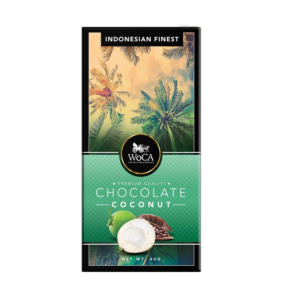 Jual WoCA Cokelat Kelapa Premium Chocolate Bar 40 gram | Shopee Indonesia