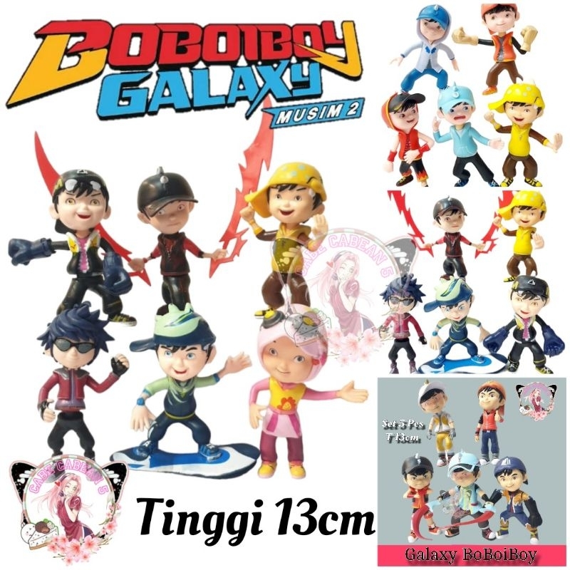 Jual Mainan Figure Boboiboy Galaxy Set 5 Supra Solar Blaze Gempa ...
