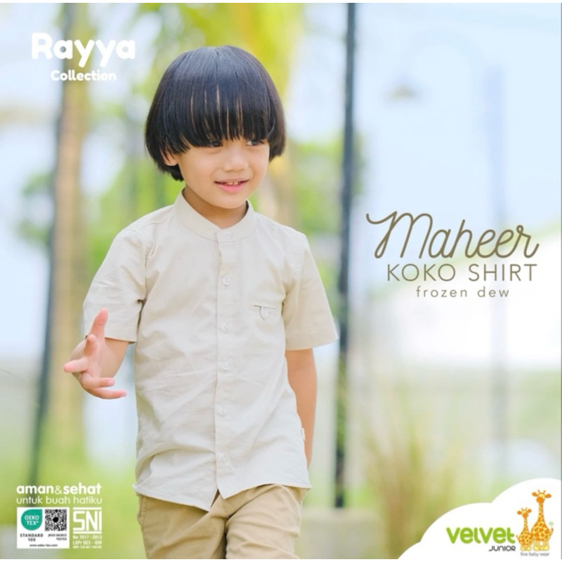 Jual MAHEER KOKO SHIRT BY VELVET JUNIOR | Shopee Indonesia