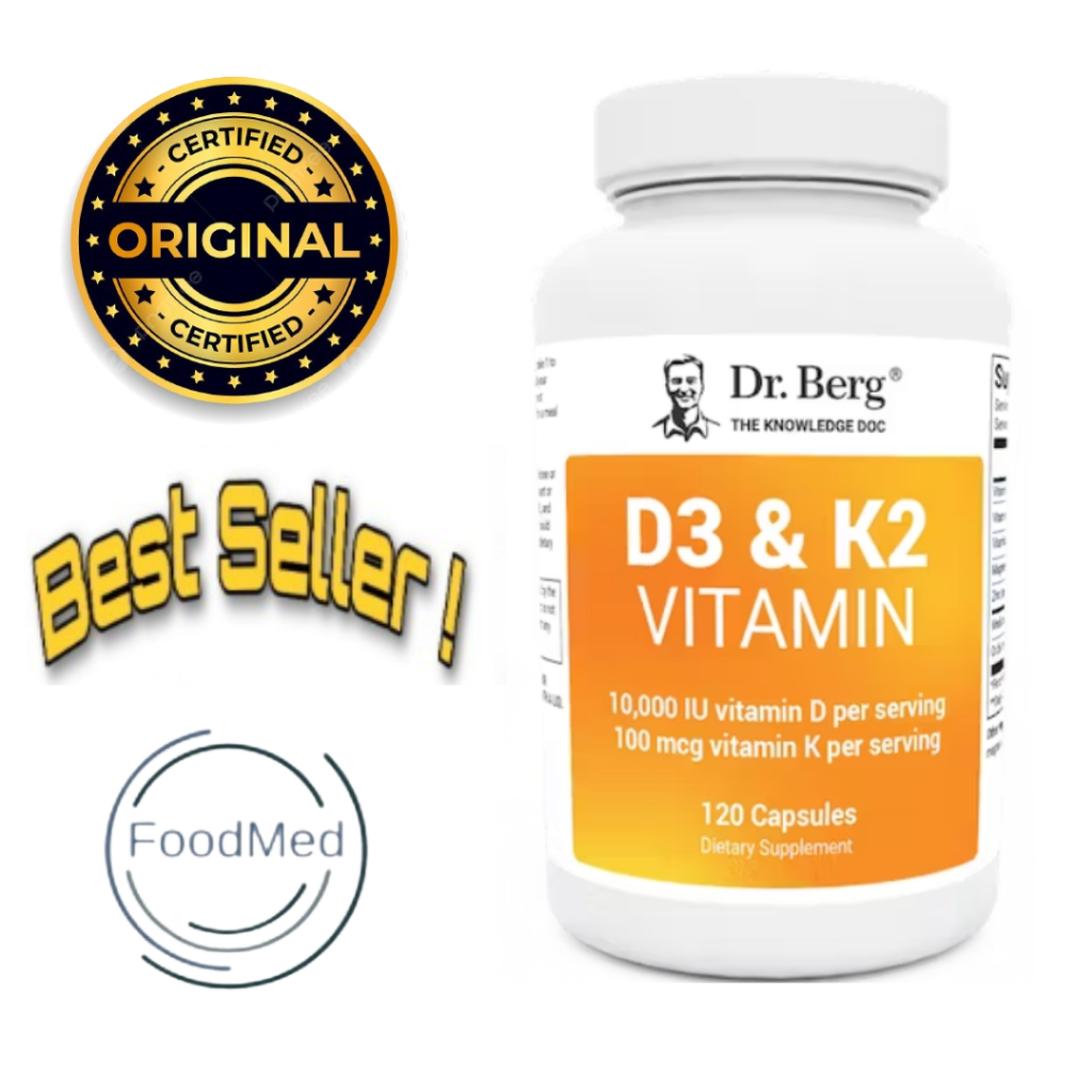 Jual Vitamin D3 & K2 10,000IU Dr. Berg - 120 kapsul | Shopee Indonesia