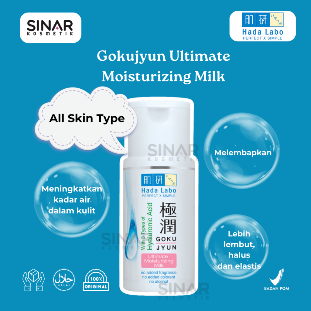Jual Hadalabo (Hada Labo) Gokujyun Ultimate Moisturizing Milk 100 Ml ...