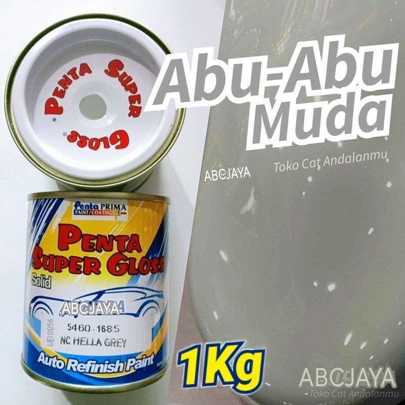 Jual Cat Penta Super Gloss 5460-1685 NC Hella Grey 1Kg Abu-Abu Muda ...