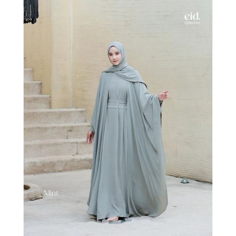 Jual Bahiyya Kaftan Gamis Abaya Model Inner + Outer Free Belt Premium ...