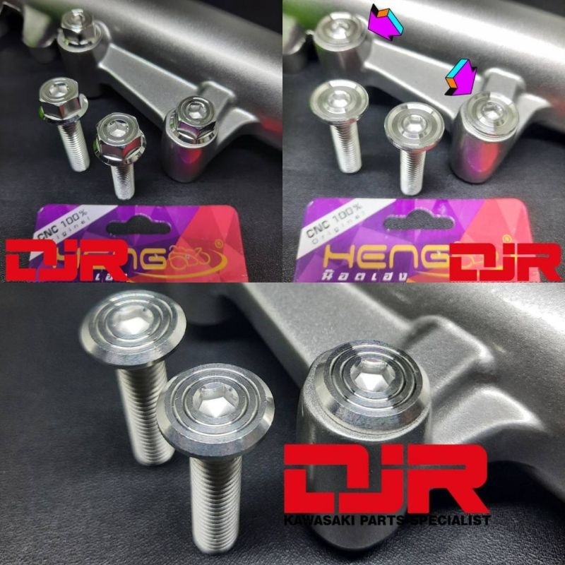 Jual baut KALIPER rem depan ninja r rr ss kis PROBOLT STAINLESS HENG thailand | Shopee Indonesia