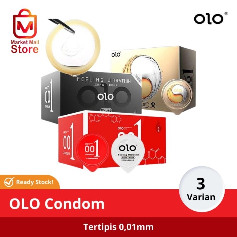 Jual Kondom OLO 001 Original Feeling Ultrathin Black, Gold Yinyang Sensasi Ice & Fire, Red ...