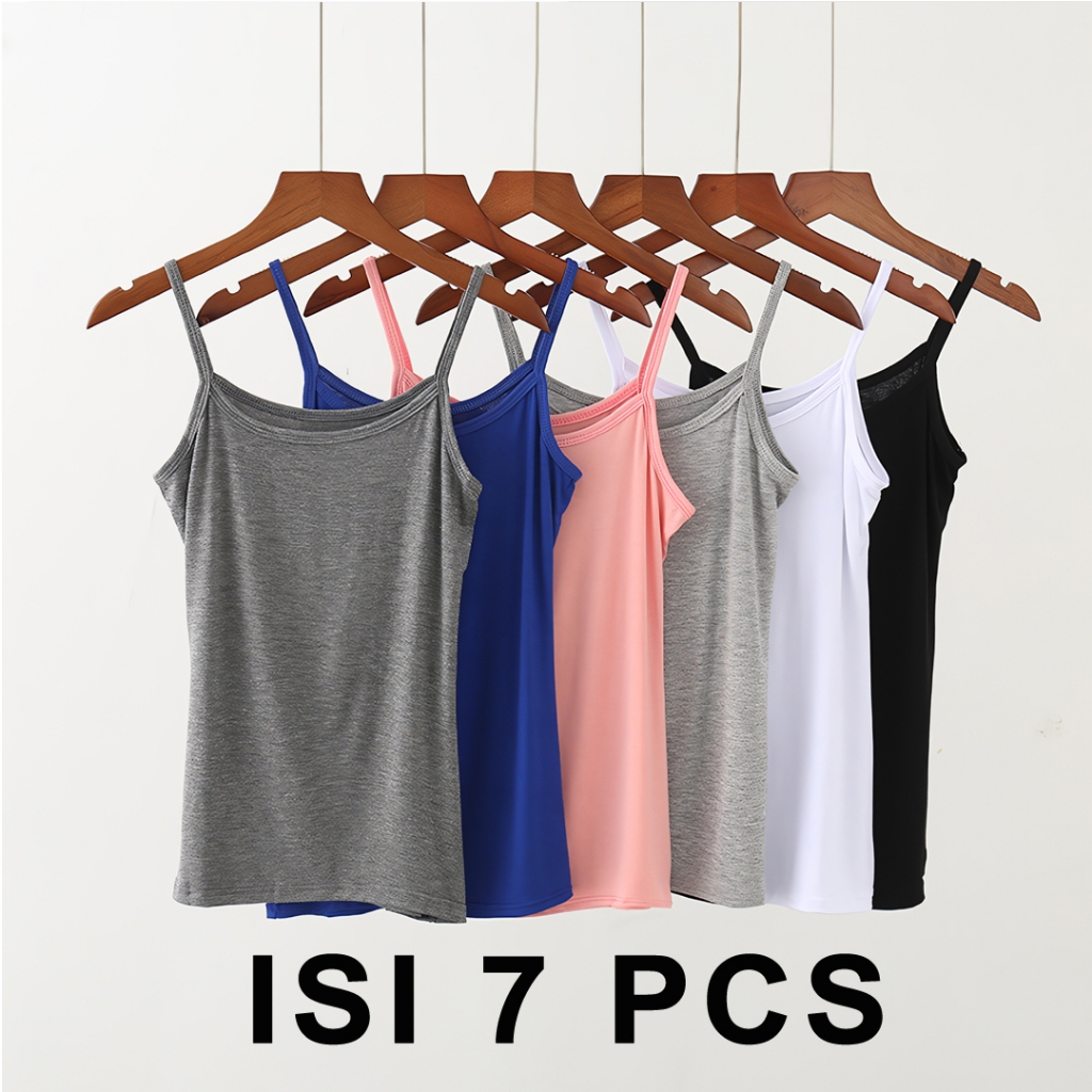 Jual 7pcs Tanktop Korea Wanita Tali Besar dan Tali kecil Dewasa / tank ...