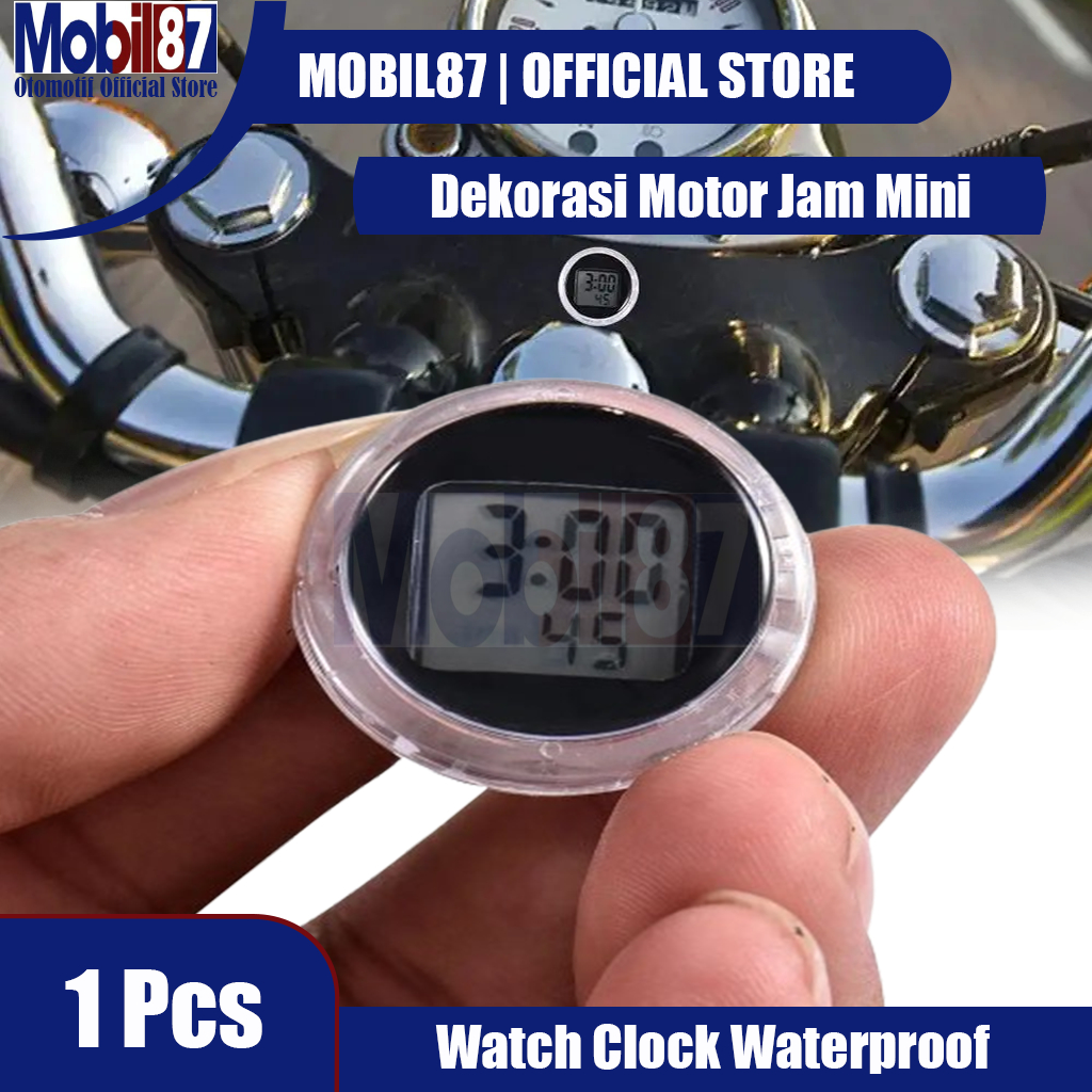 Jual AOZBZ Dekorasi Motor Jam Mini Digital Watch Clock Waterproof IP64 ...