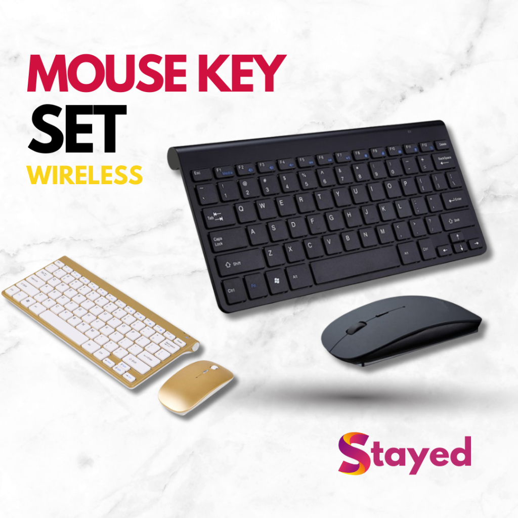 Jual Set Keyboard Mouse Wireless 2.4G Slim Tipis Ramping – Combo A3 ...