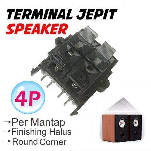 Jual Soket Speaker Jepit kabel 4 Pin Kotak Female 2x2 Terminal Box ...