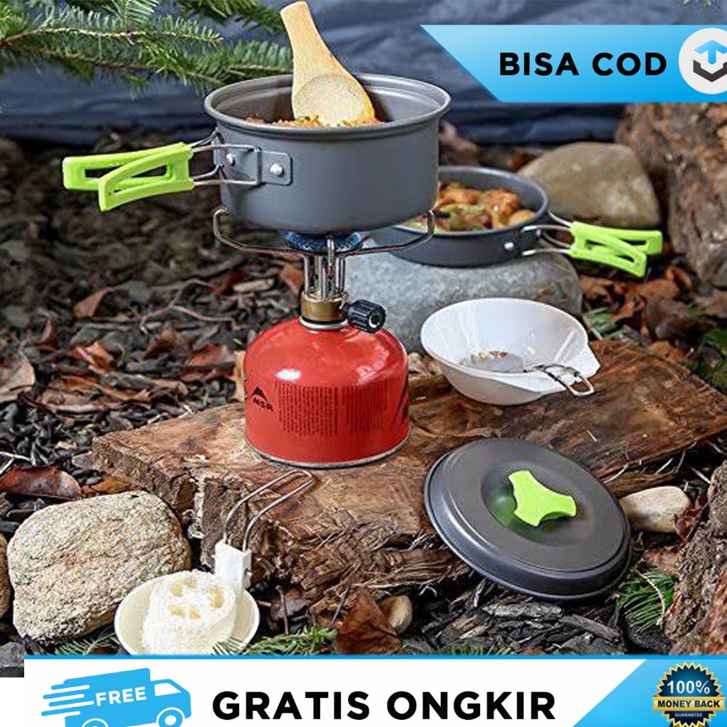 Jual ALAT MASAK SET CAMPING OUTDOOR 7 IN 1 PRAKTIS MUDAH DIBAWA DS-308 ...