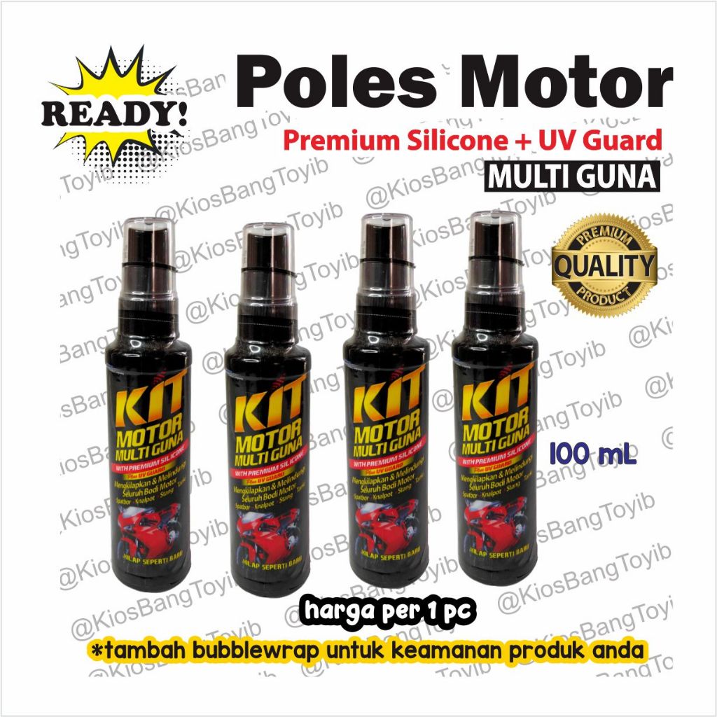 Jual ORI KIT Poles Body Motor Multiguna Spray 100mL Pengkilap Motor ...