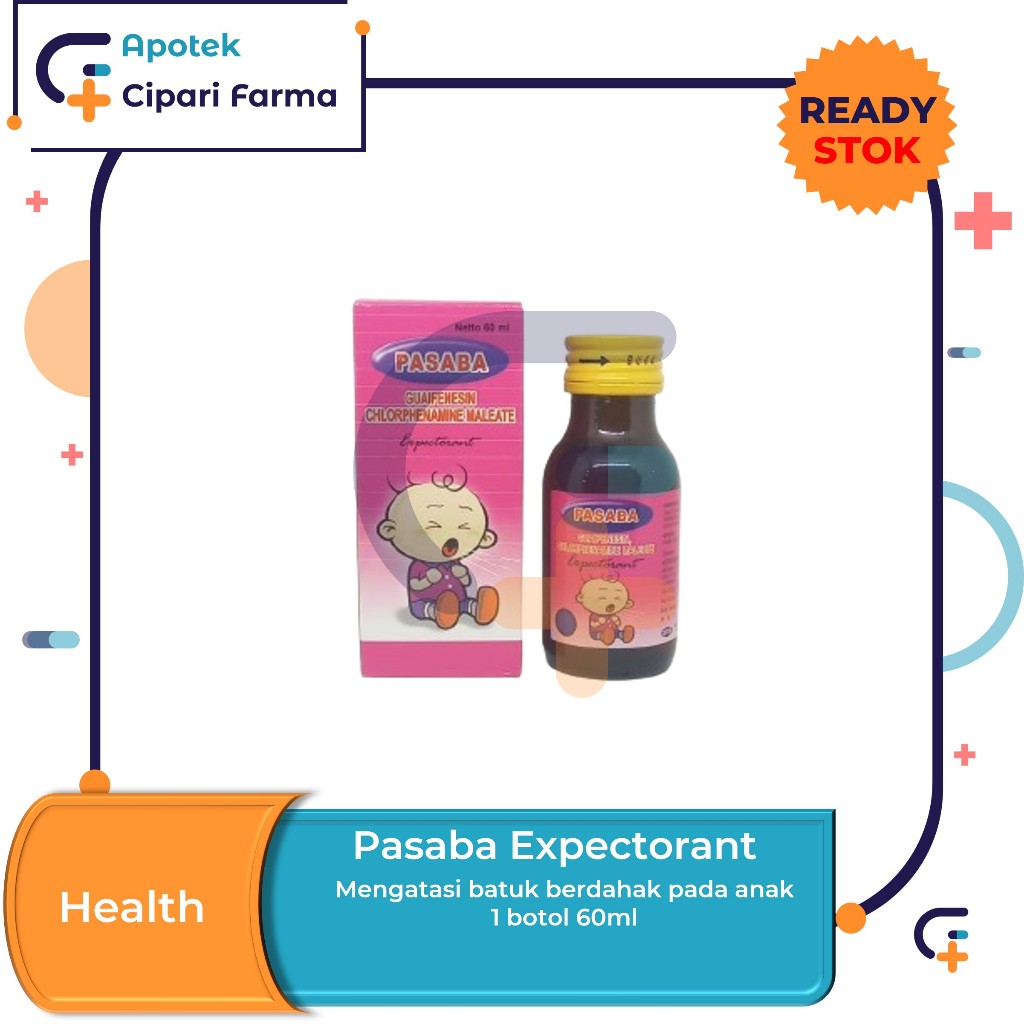 Jual Pasaba Expectorant Sirup Obat Batuk | Pilek | Flu | Alergi Pada ...