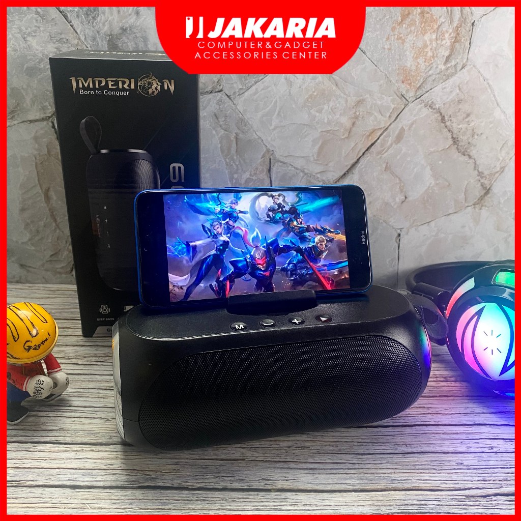 Jual Speaker Bluetooth Extra Bass Gaming Stand HP Imperion SBT09 Original | Shopee Indonesia