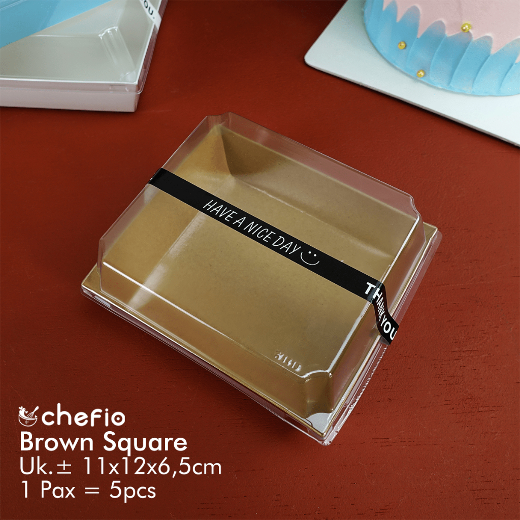 Jual Kotak Kue Mika Paper Cake Box Korean Lunch Box Roti Donat Bolu ...